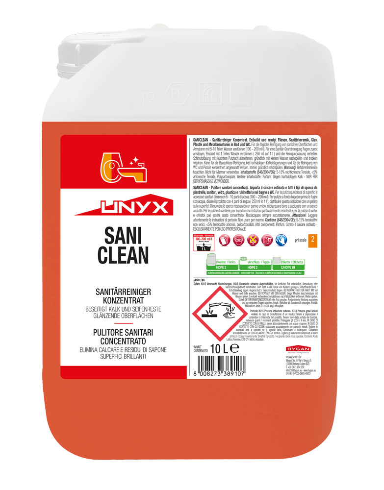 SANI CLEAN | Oberflächen | Unyx | Products | Hager